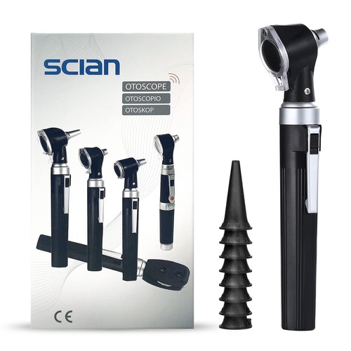 Scian Otoscope - Ear Scope with Light, Ear Infection Detector, Pocket ...