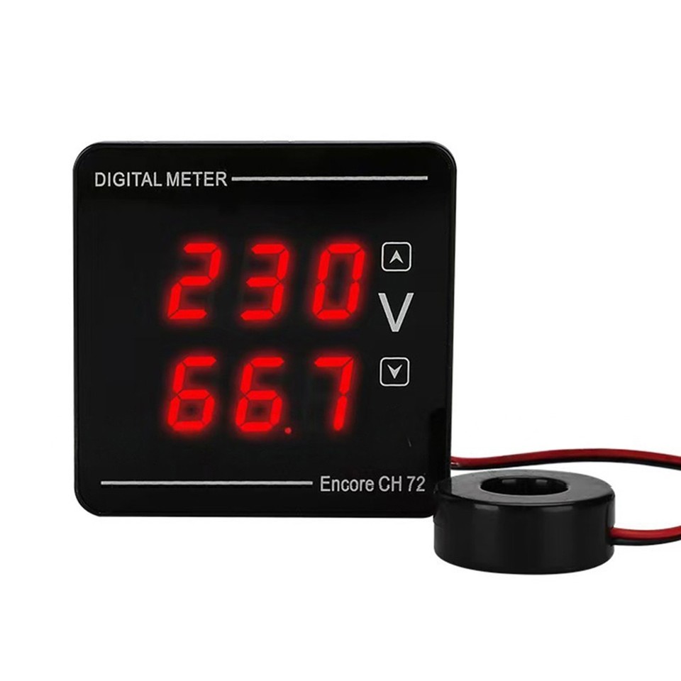 Three Screen LED Digital Ammeter Voltmeter Frequency Meter for ...