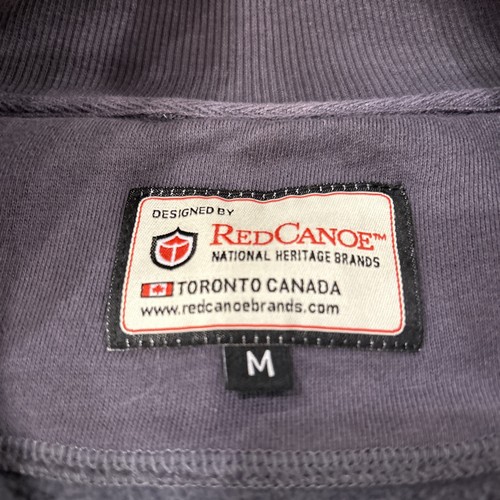 Red Canoe Jacket Mens Medium Gray Full Zip Sweater Sweatshirt RCAF ...