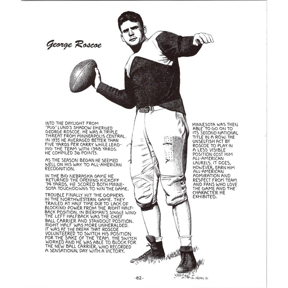 Julius Alfonse Interceptions George Roscoe - Al Pāpas Jr Gophers ...