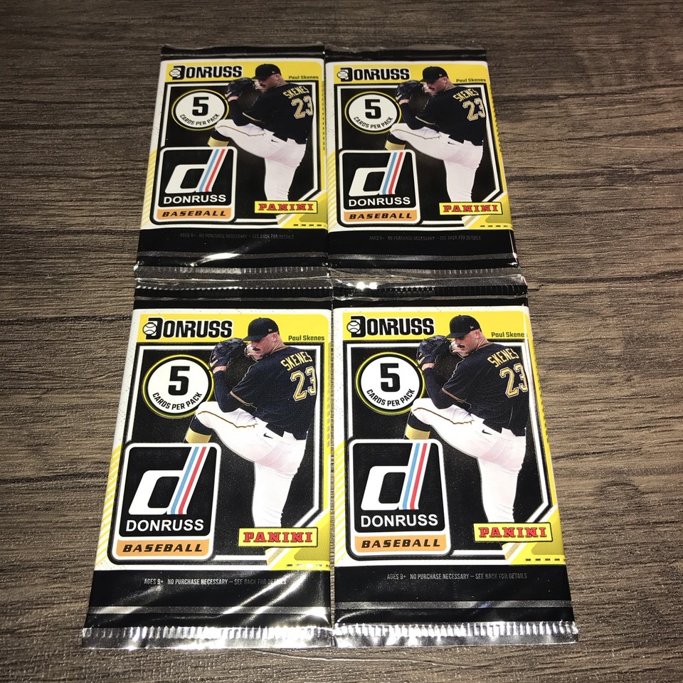 (4) 2024 Donruss Baseball-5 Card Packs-Factory Sealed | eBay