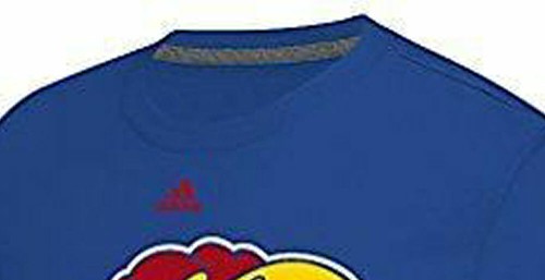 Kansas Jayhawks Adidas Huge Preferred Logo Synthetic Long Sleeve T ...