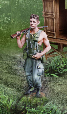 COLLECTORS SHOWCASE VIETNAM WAR CS01023 PLATOON KEVIN DILLON AS BUNNY ...