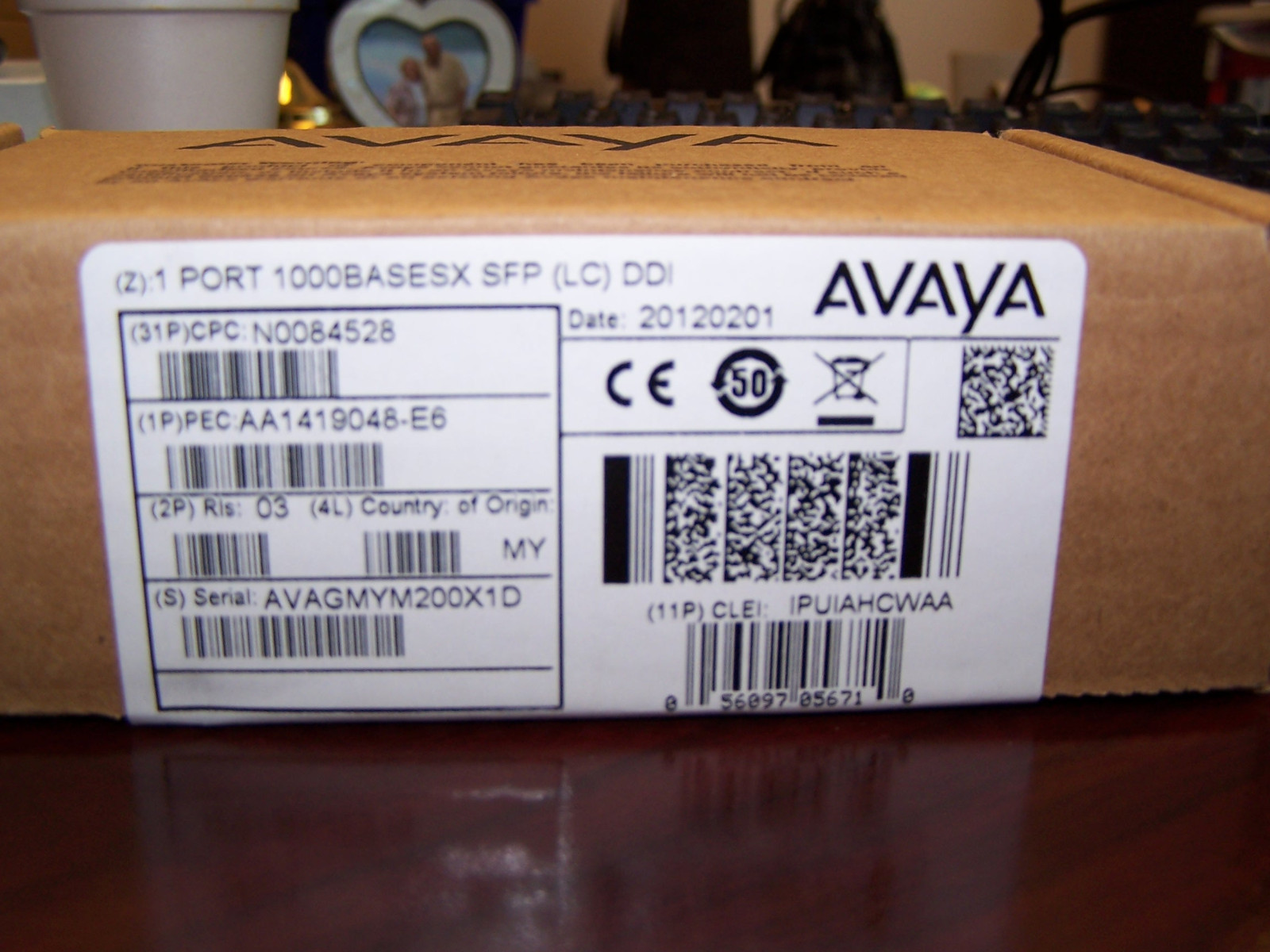 NEW Avaya 1-Port 1000Base SX SFP (LC) DDI Pluggable Transceiver Mod ...