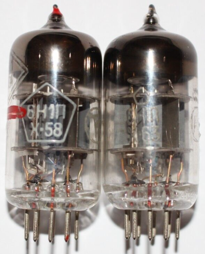 2x 6N1P (6Н1П) ~ECC85 ~88CC ~6DJ8 VALVES / RÖHRE NOS MATCHED PAIR Rare ...