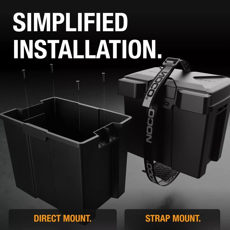 NOCO Snap-Top BG6V Battery Box Single 6V Battery Box for Marine ...