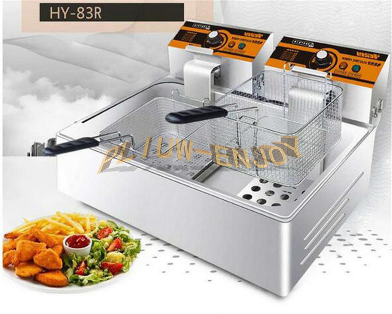 1PC New 11L Single cylinder double tank Electric Deep Fryer Frying Oven ...