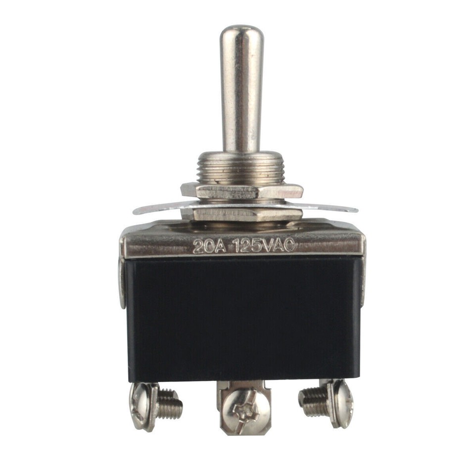 2pcs Heavy Duty 20A 250V Toggle Switch Control 2 Pole Double Throw 6 ...