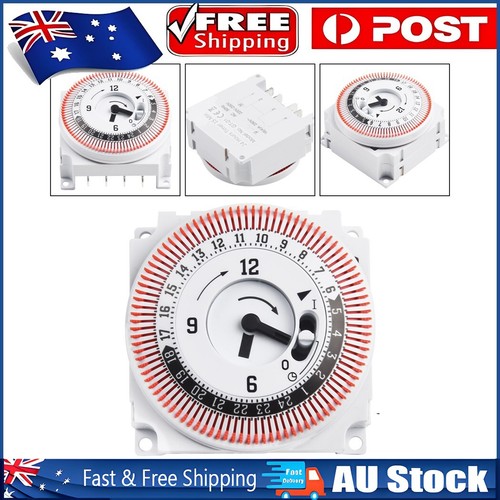 1*Mechanical 24Hours Timer Industrial Timing Device Panel Protect | eBay