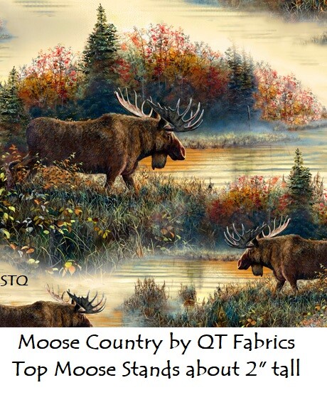 Moose Print Fabric