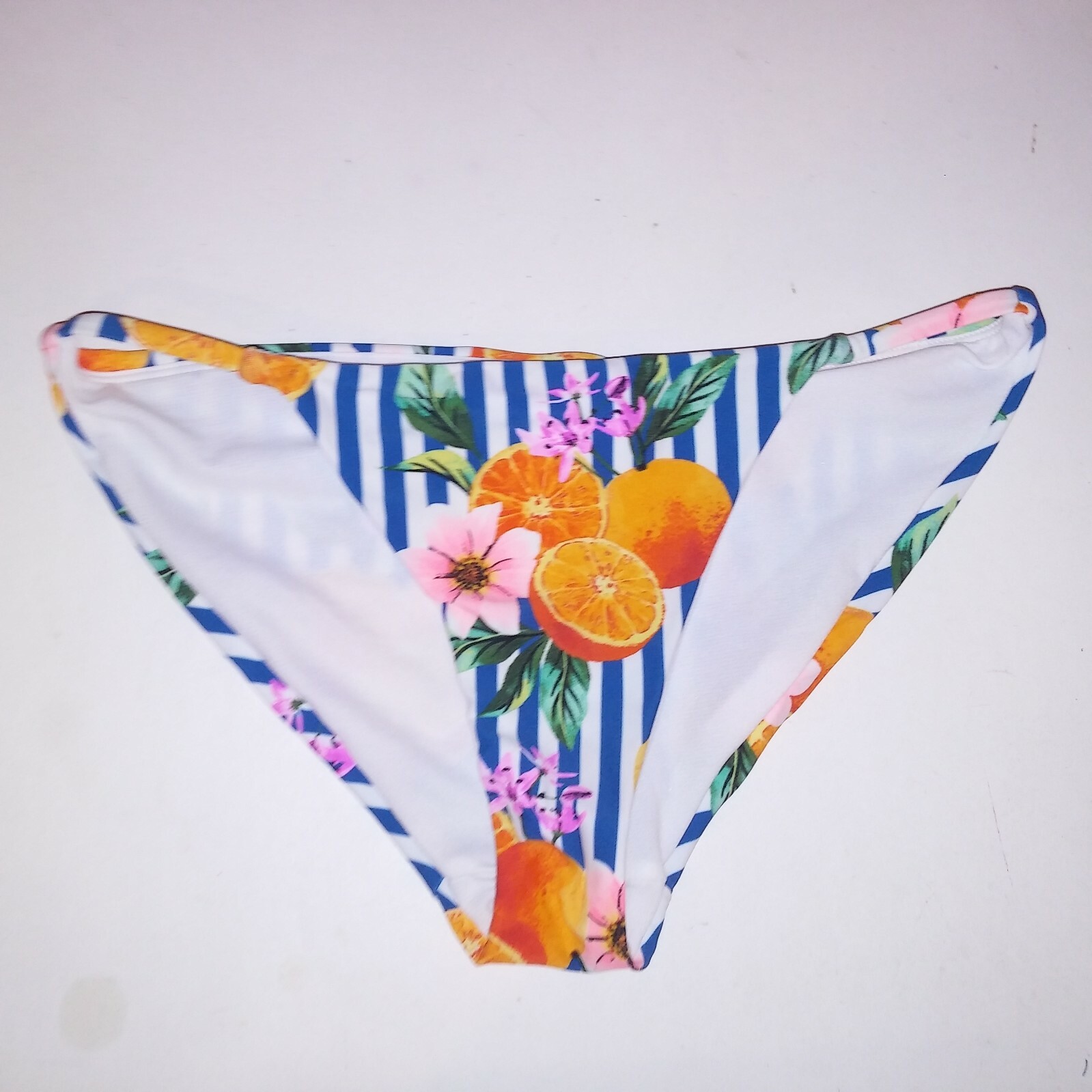 No Boundaries Swim Bikini Bottom Small Stripe Fruit S… - Gem