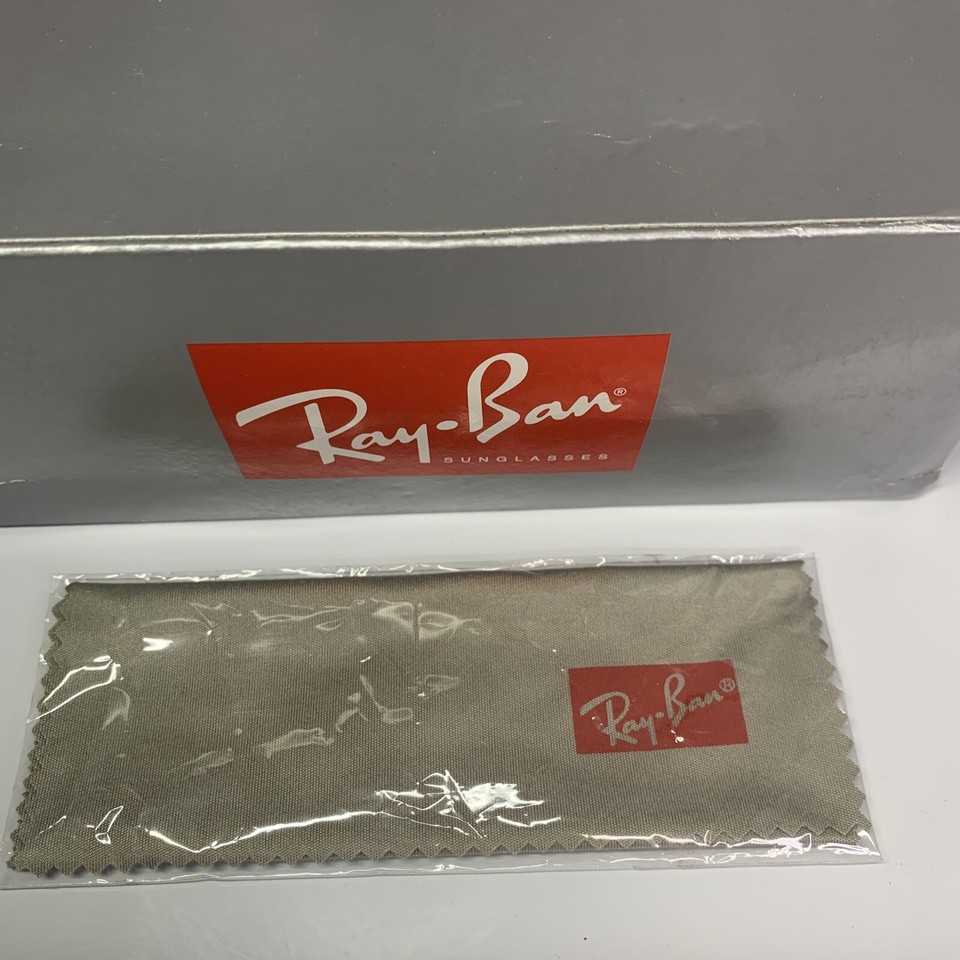 RAY BAN Sunglasses EMPTY Box & Sealed Ray-Ban Cleaning Cloth NO GLASSES ...