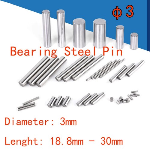φ3 3mm Diameter Bearing Steel Pin Cylindrical Solid Dowel Pins 18.8mm ...