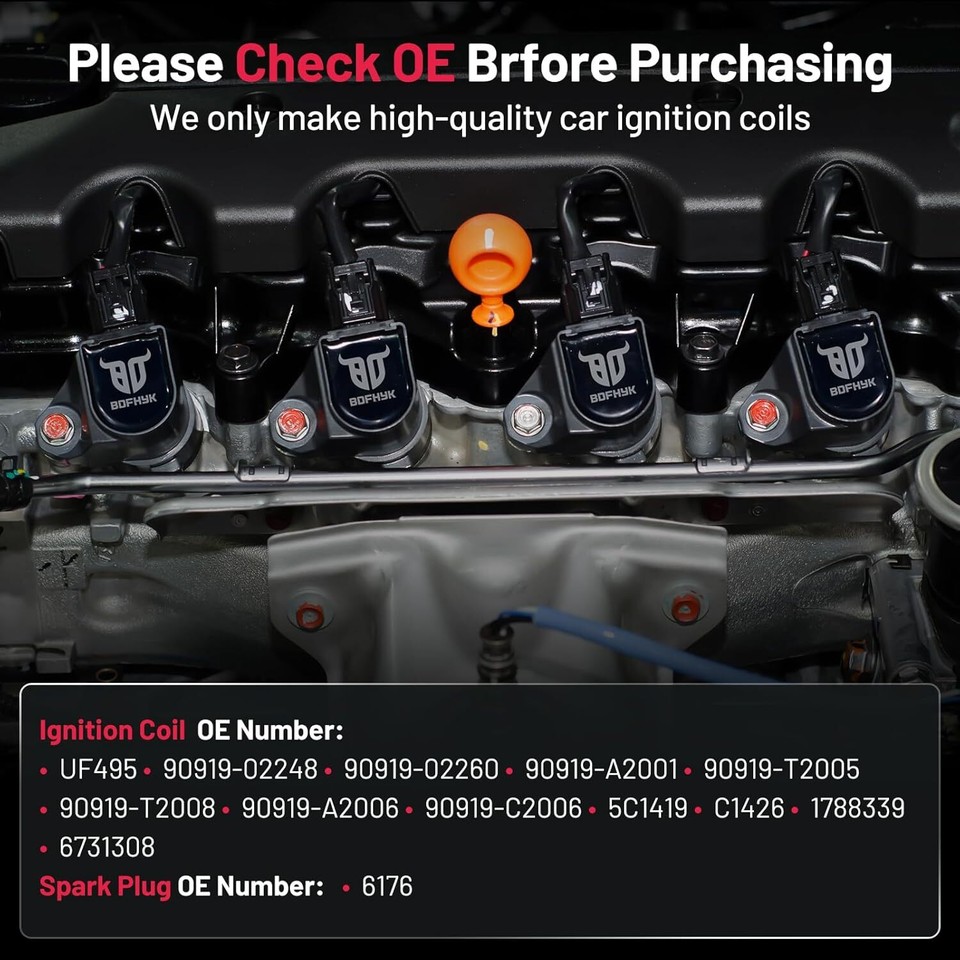 6X Ignition Coil + Spark Plug Pack for Toyota Tacoma 4Runner 4.0L V6 ...