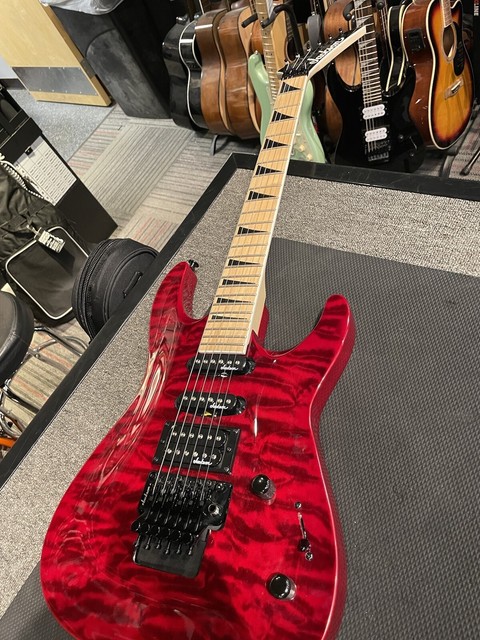 Jackson JS34Q Dinky 6 String Electric Guitar - Red (2910137590) for ...