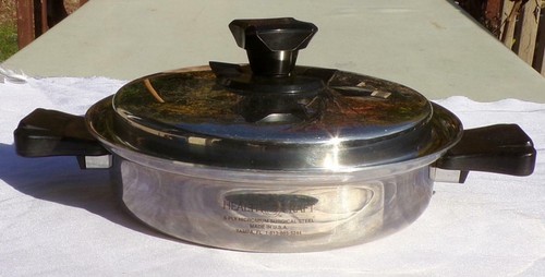 HEALTH CRAFT 8 1/2" Pan & LID 1 Qt 5-Ply Stainless Steel Waterless ...