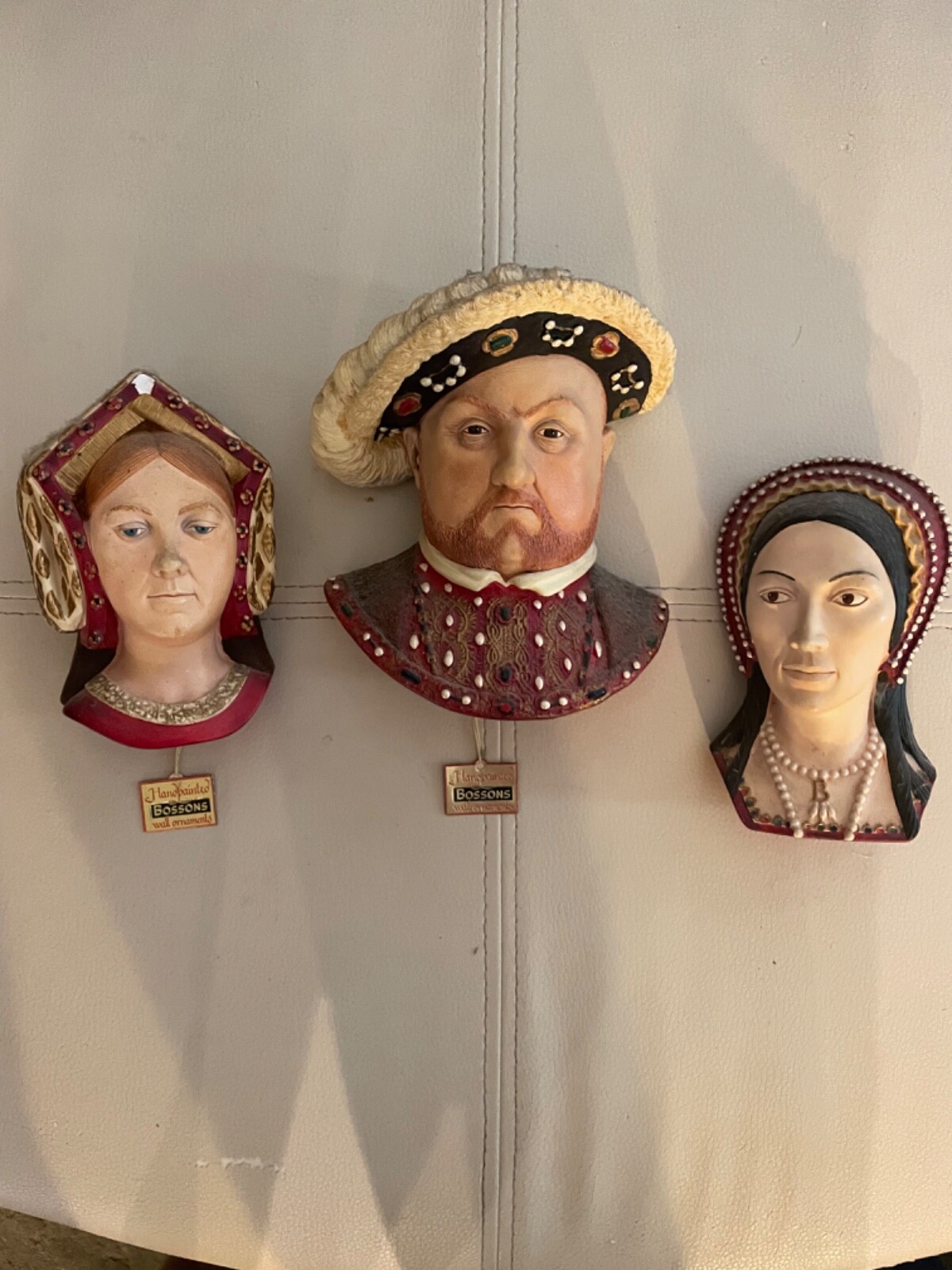 Bossons Congleton England chalkware King Henry, Anne Boleyn, Catherine ...