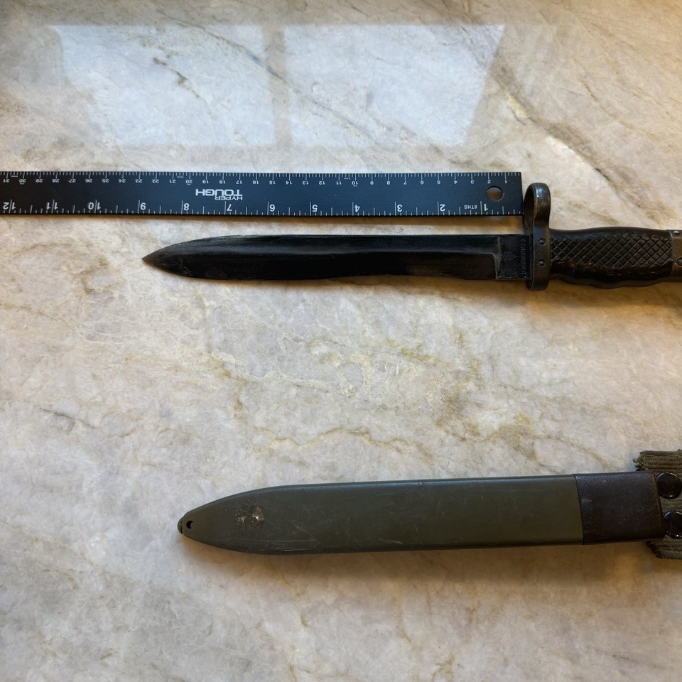 WWII M1 Garand bayonet UC flaming bomb M7 scabbard | eBay