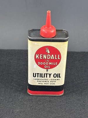 Scarce KENDALL Motor Oils Vintage Utility Oil Can Handy Home Oiler | eBay