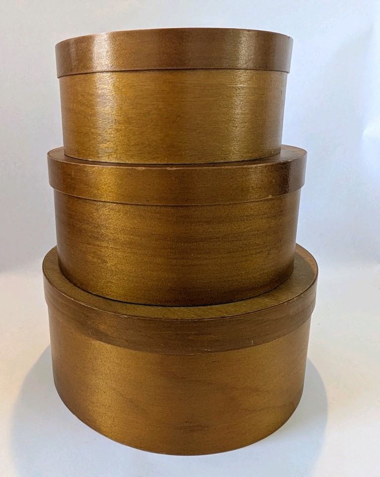 Set of 3 SHAKER Nesting Wood Boxes Handcrafted | eBay