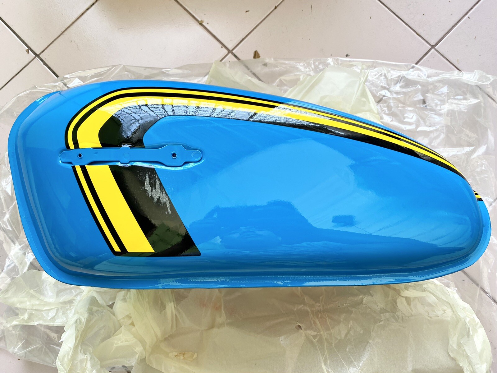 NOS JAPAN HONDA CB100 CB100K3 TANK COMP FUEL GENUINE PN 17500-384-680DY ...