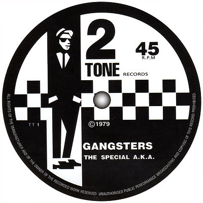 The Specials AKA. Gangsters and 1st album record label album stickers ...