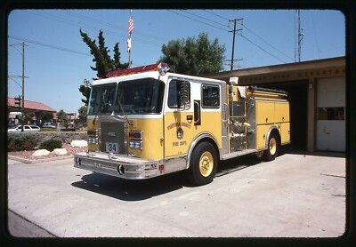 Fire Apparatus Slide 1989 CA VCFD Thousand Oaks Station FMC Engine 34 ...