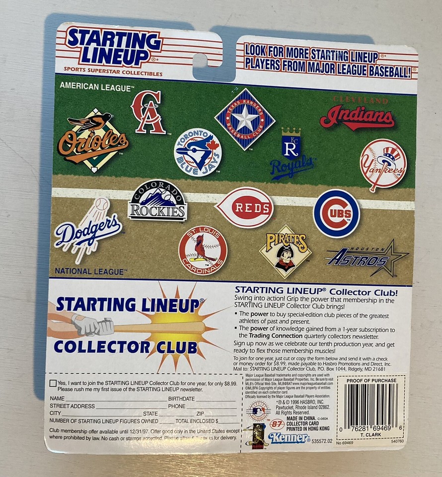 Tony Clark Autographed Signed 1997 Starting Lineup Figure SLU Detroit ...