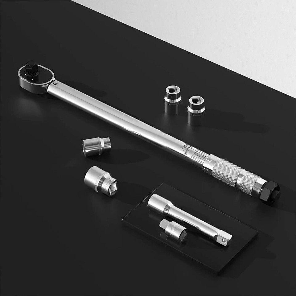 Ratcheting Torque Wrench 1/2" Socket Square Drive 28 -210Nm Wheel ...