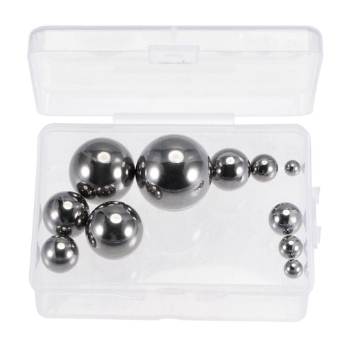 11pcs 11 Size Bearing Balls Assortment Stainless Steel with Storage Box ...