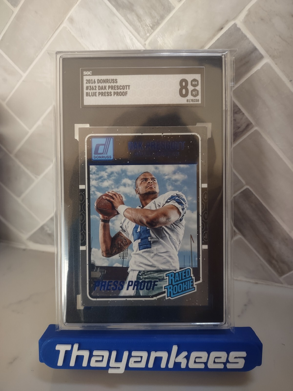2016 Donruss - Rated Rookies Press Proof Blue #362 Dak Prescott (RC ...