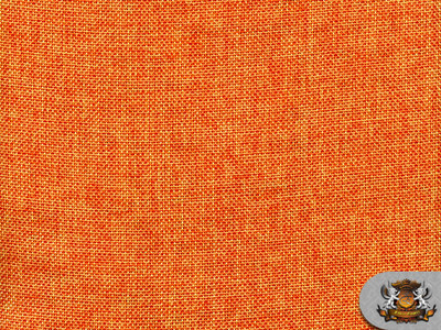 Polyester Vintage Linen Look ORANGE Fabric / 60" W / Sold by the yard ...