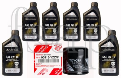 Full Synthetic Genuine Lexus Engine Oil Change Kit 2021 Lexus ES300h 2 ...