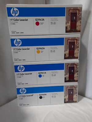 HP Color Laserjet Printer Cartridge Q3960A - Q3964A | eBay Australia
