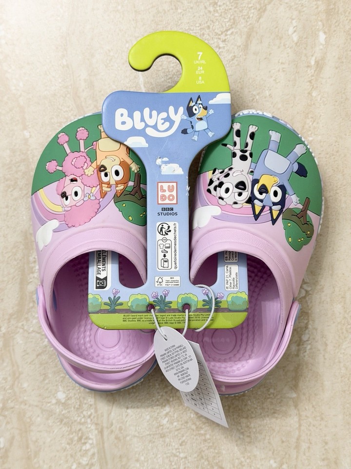 Bluey Classic Clogs Crocs Girls {Size 8} *Primark*-NEW | eBay