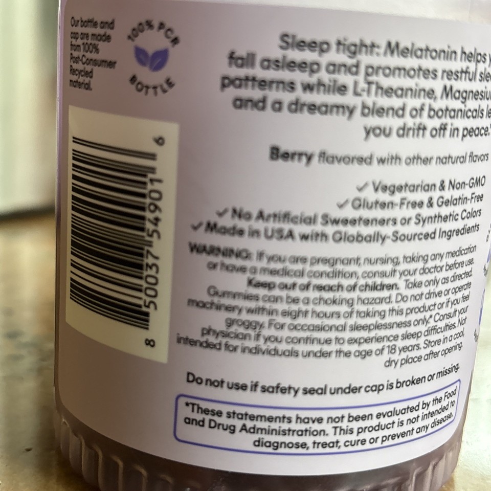 lemme SLEEP Sleep Tight Gummies Melatonin & Magnesium 60 Gummies | eBay