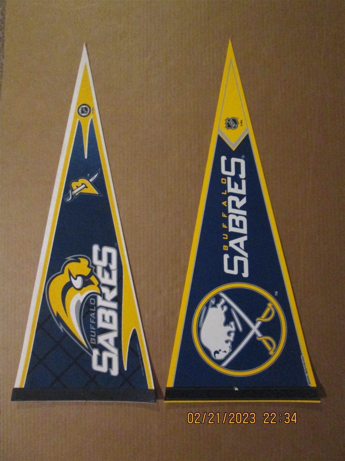 NHL Buffalo Sabres Vintage Circa 1990's Lot of 2 Different Team Logo ...
