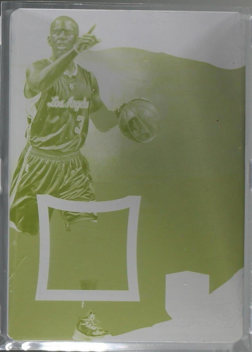 2014-15 Panini Eminence - Immense Endorsements Patches Printing Plate Yellow #IEP-CP Chris Paul ...