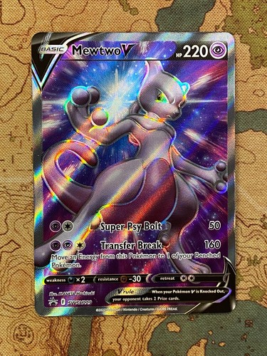 Pokemon Card TCG - Mewtwo V SWSH229 Black Star Promo Sword & Shield ...