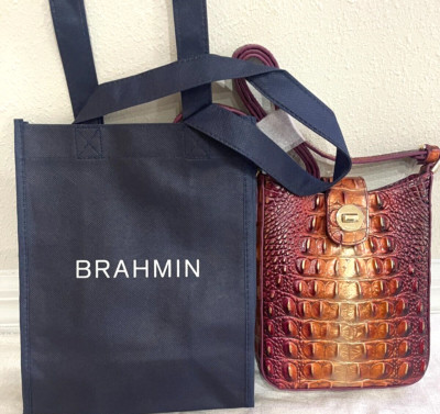 Brahmin Marley Sunset Ombre All Over w/Dust Bag Registration Card ...
