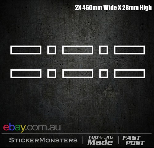 Safety Glass Motif Stickers 2 Strips 460mmW - Sliding Doors Window ...