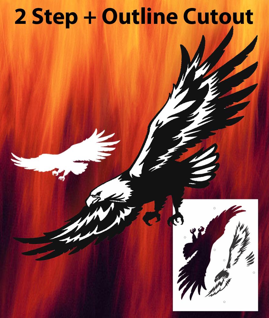 Eagle Airbrush Stencil