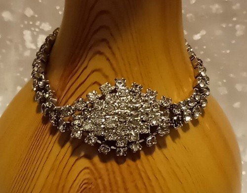 Vintage Kramer Rhinestone 6" Bracelet Pre-owned Designer Signed Fashion ...