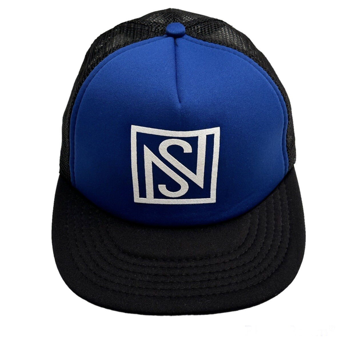 DISTRICT TRUCKER HAT Snapback Black Blue Mesh Logo Rare NWOT | eBay