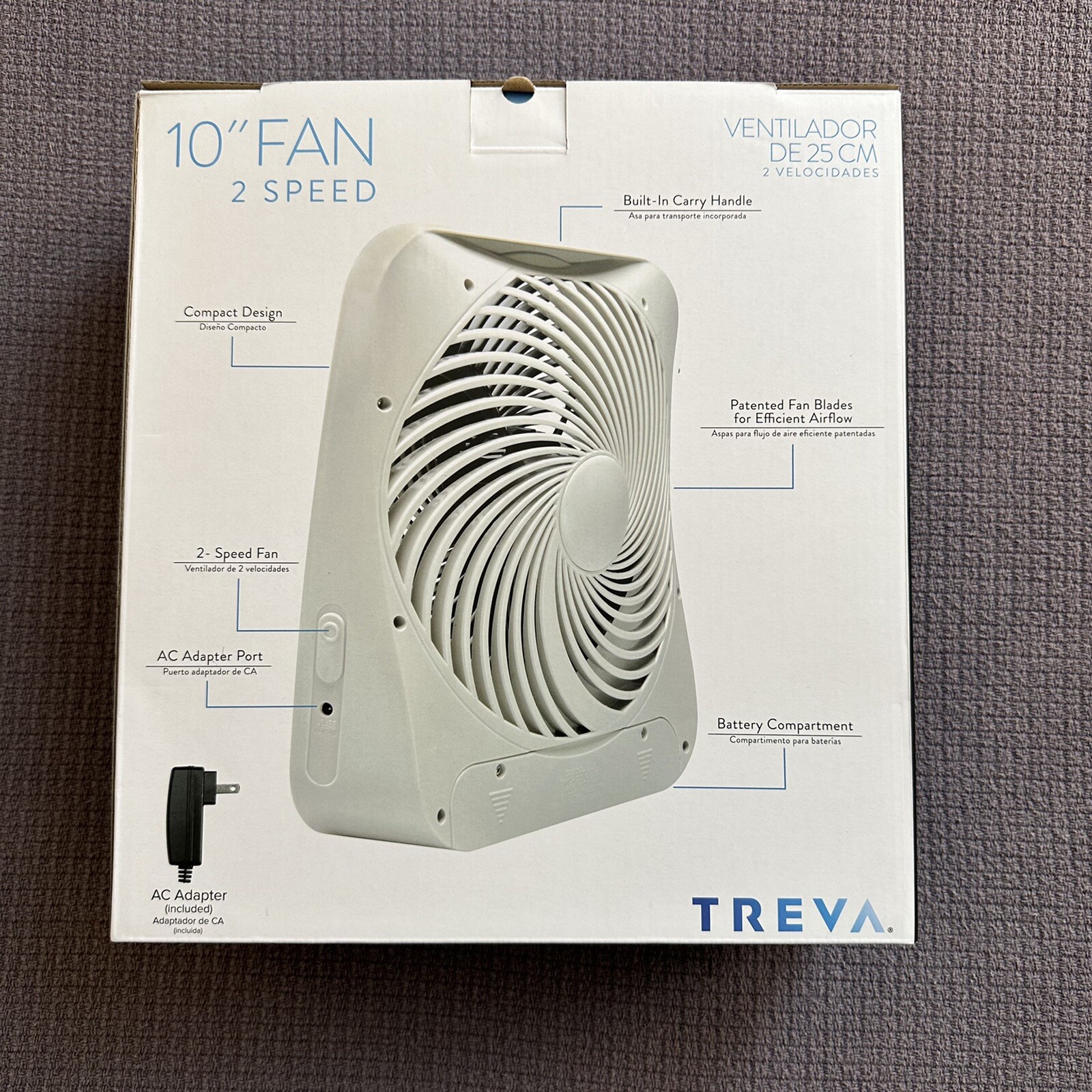 O2 COOL FD10002A 10" Portable Fan with AC Adapter for sale online | eBay