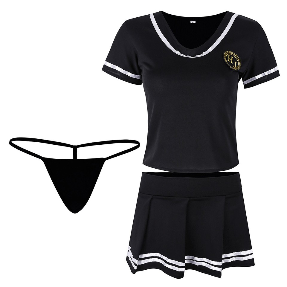 Women Students Outfit School Fancy Dress Cheerleader Costume Role Play ...