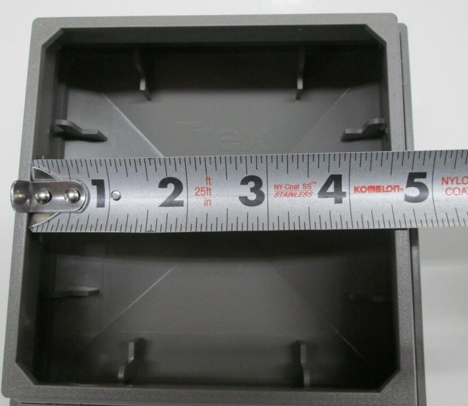 TREX TRANSCEND GRAVEL PATH 4 X 4 PYRAMID POST SLEEVE CAP 4.5 x 4.5 ...