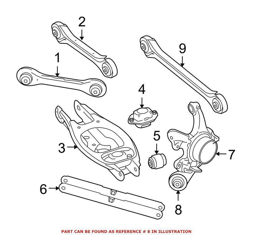 BMW Control Arm Trailing Arm Bush Genuine 33326763092 | eBay