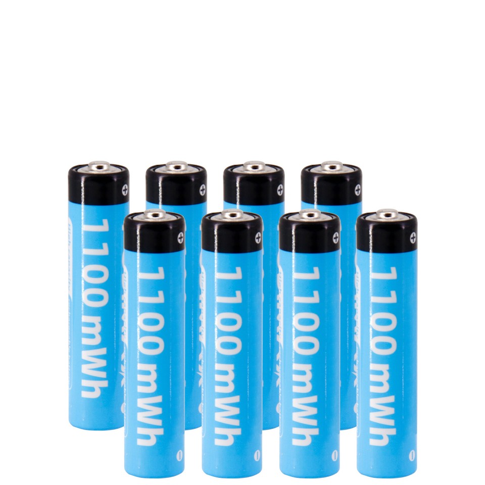 Rechargeable AAA Li-ion Lithium ion Batteries 1.5V 1100mWh Battery ...