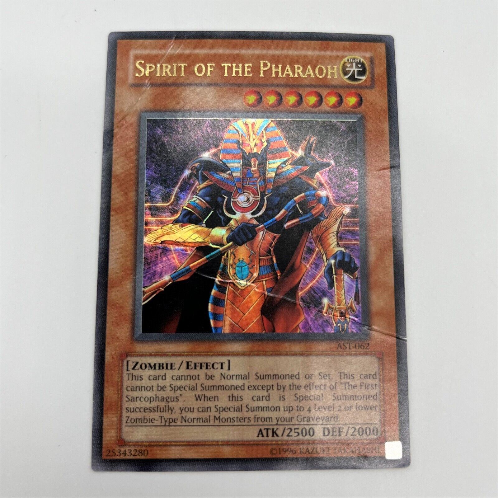 Yugioh Spirit of the Pharaoh AST-062 Ultra Rare Unlimited Card Holocard ...